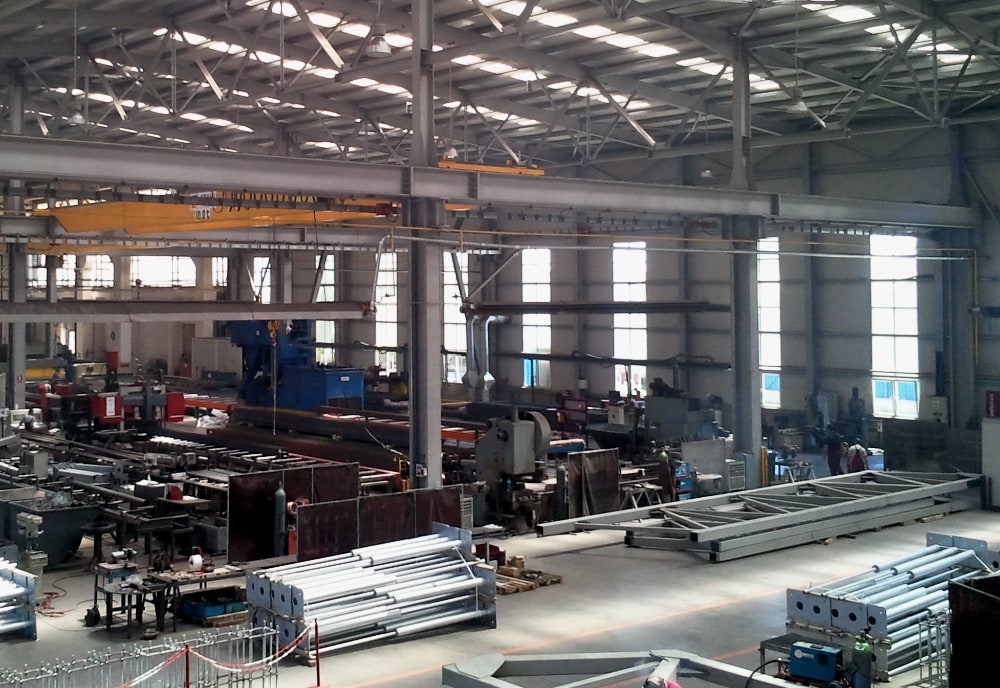 The structural steel and poles factory - Dual