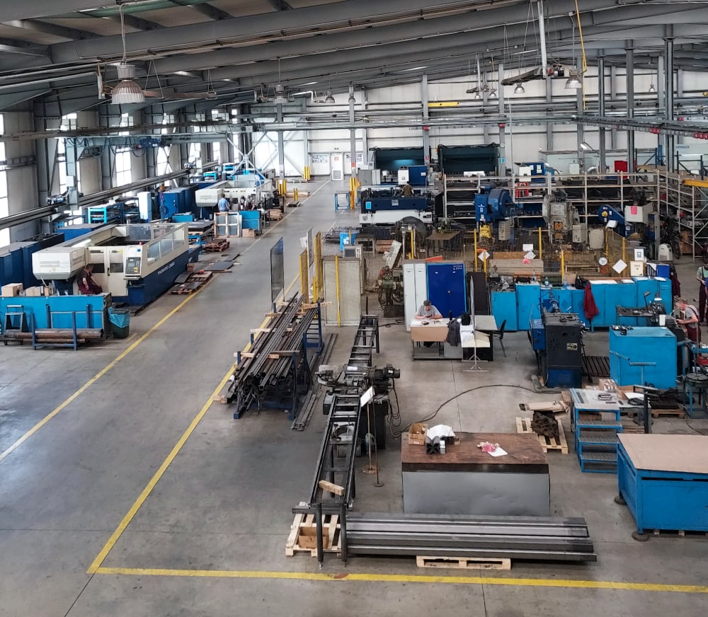 Metal fabrication factory – CNC production and industrial assembly ...